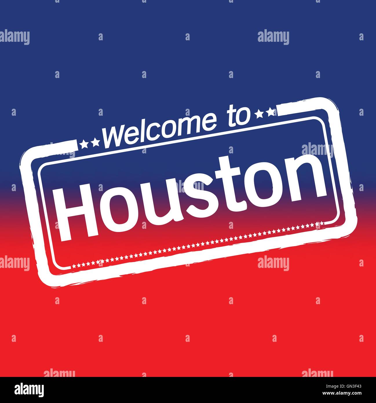 Welcome to Houston City illustration design Stock Vector Image & Art ...