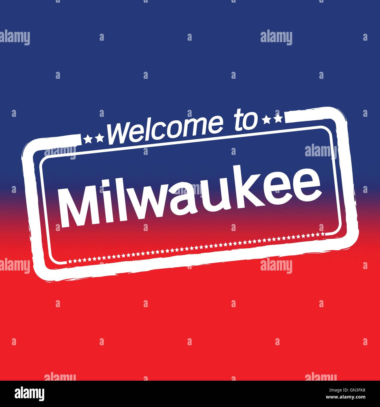 Welcome to Milwaukee City illustration design Stock Vector Image & Art ...