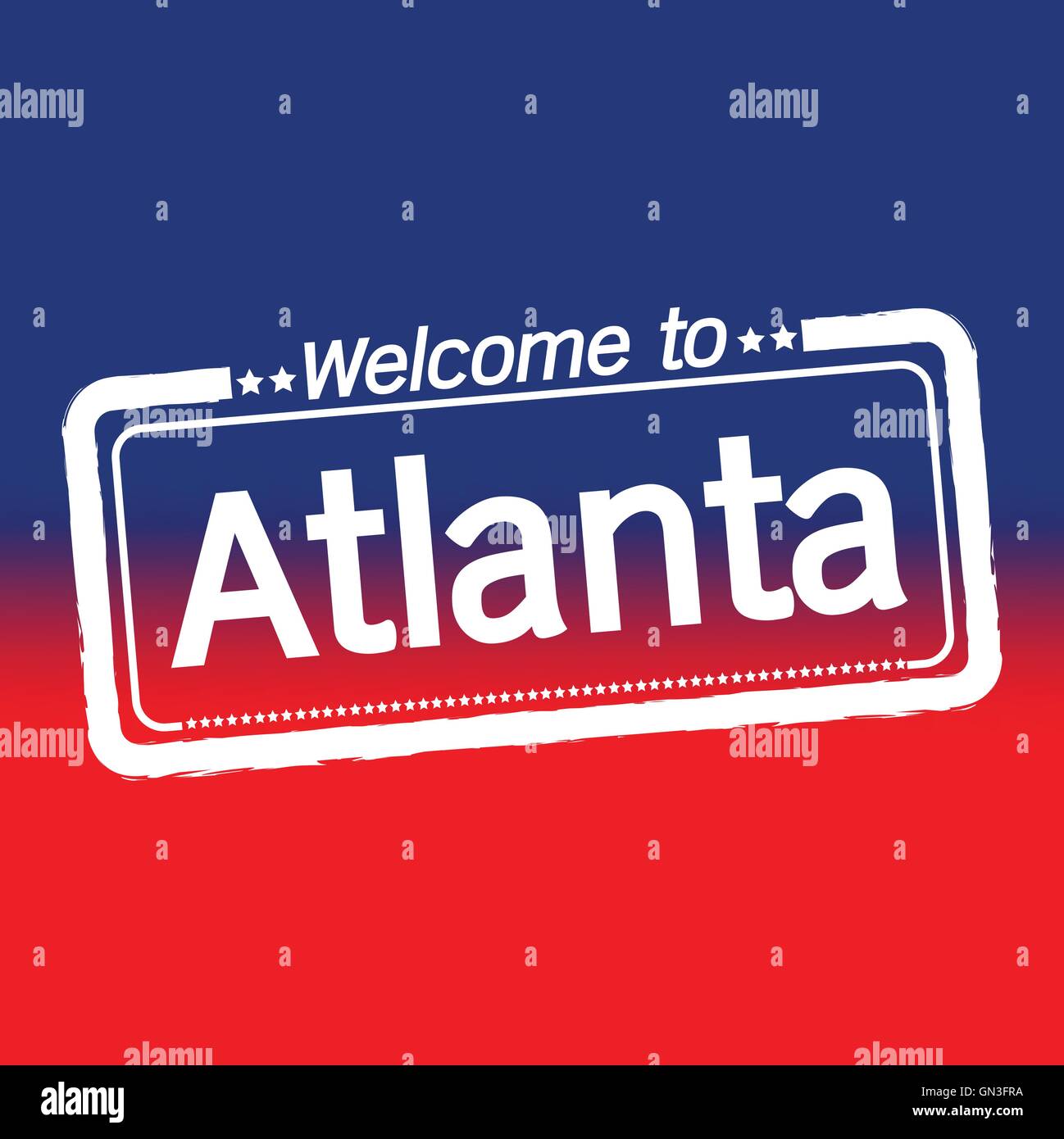 Welcome to Atlanta City illustration design Stock Vector Image & Art ...
