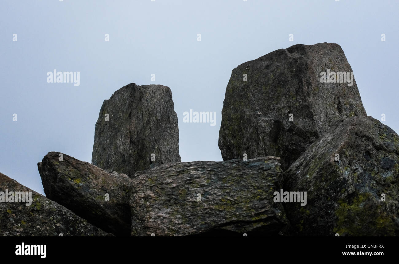 Adam and Eve Stones Tryfan Stock Photo - Alamy