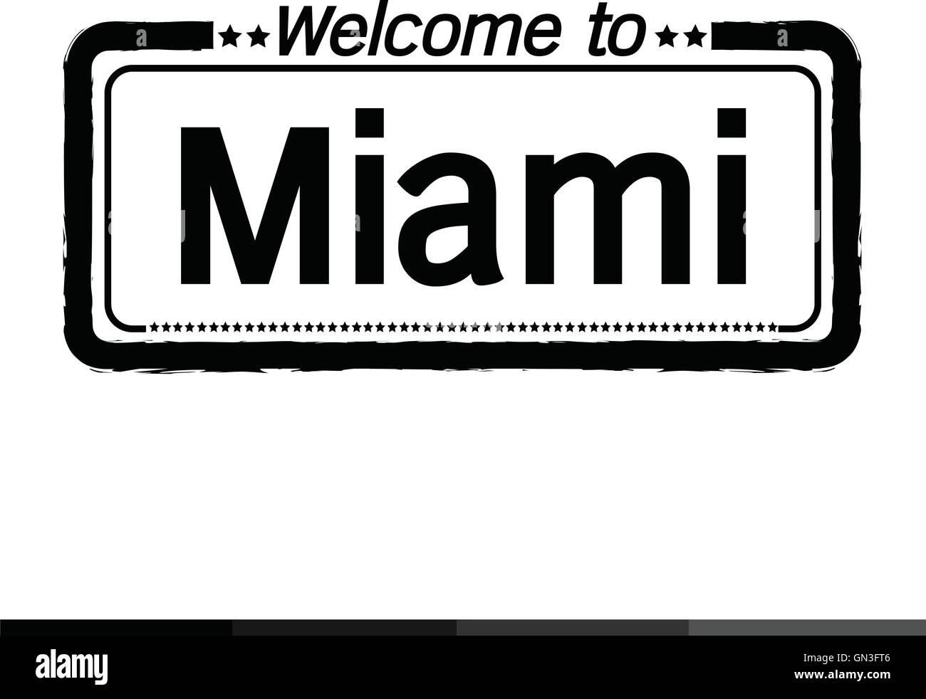 Welcome to Miami City illustration design Stock Vector Image & Art - Alamy