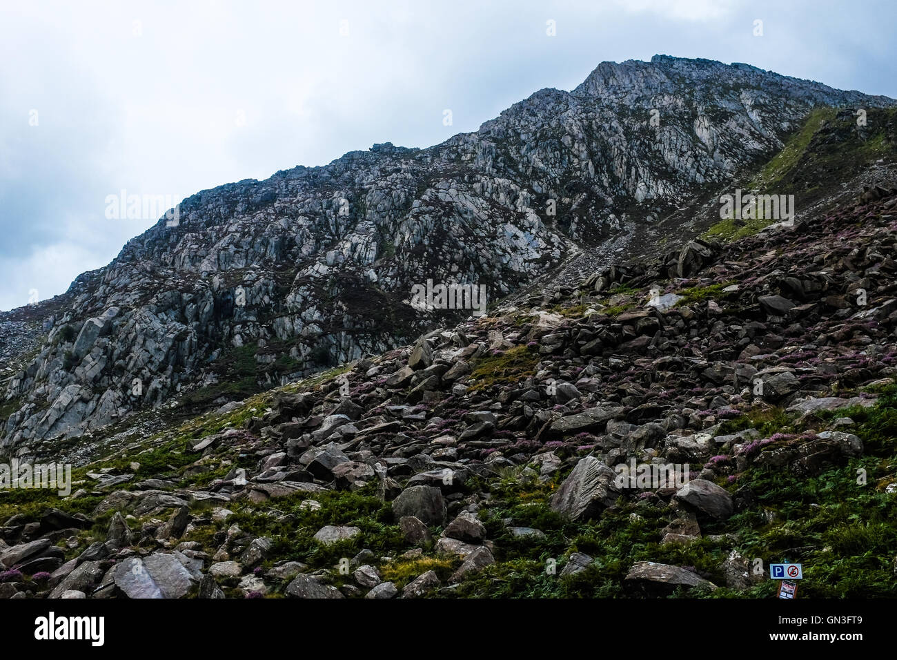 View up Tryfan Stock Photo - Alamy