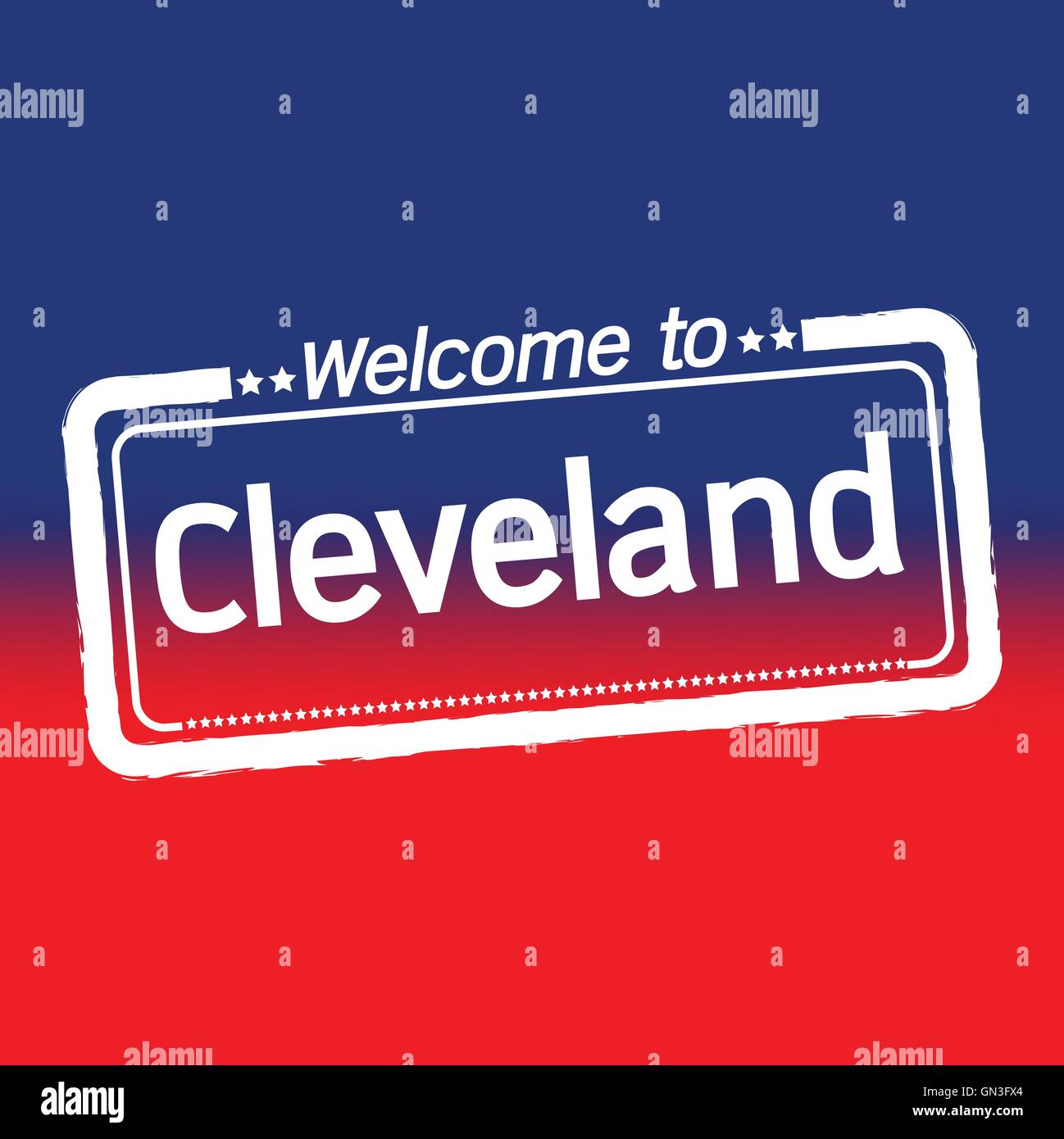 Welcome to cleveland sign Stock Vector Images - Alamy