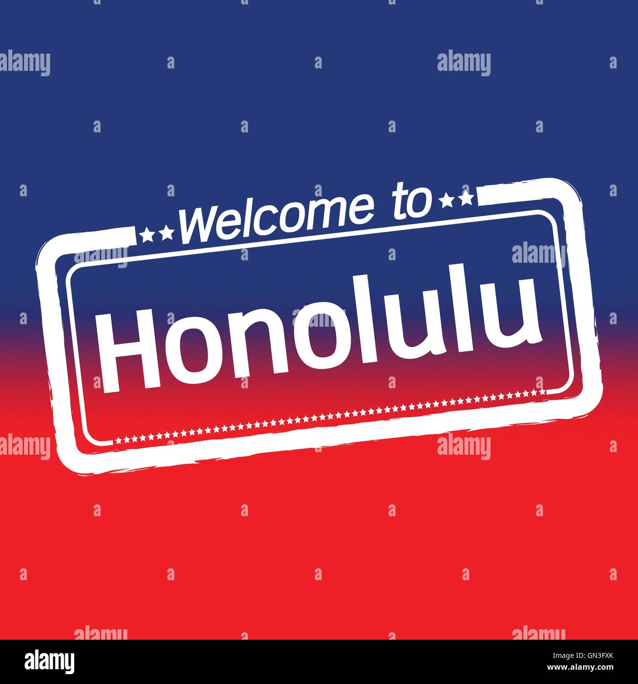 Welcome honolulu Stock Vector Images - Alamy
