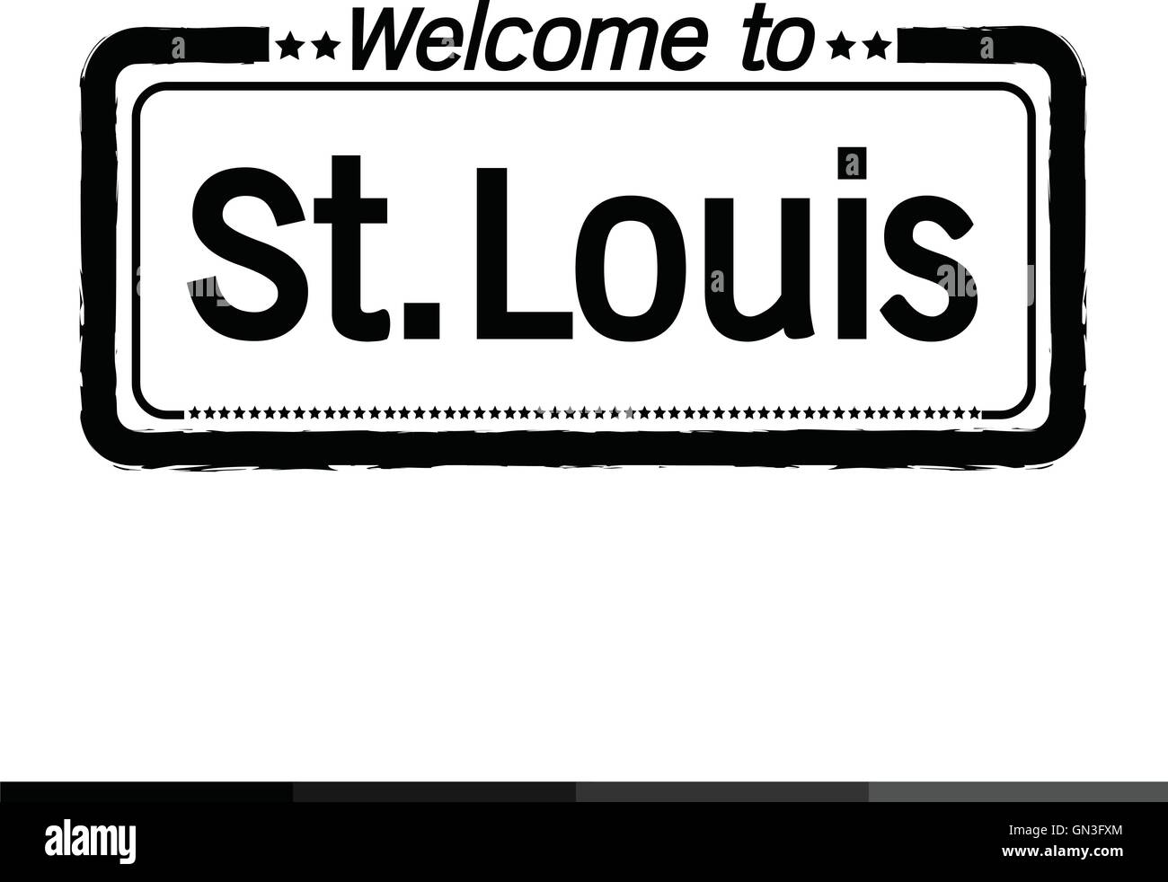 Welcome to St. Louis City illustration design Stock Vector Image & Art ...