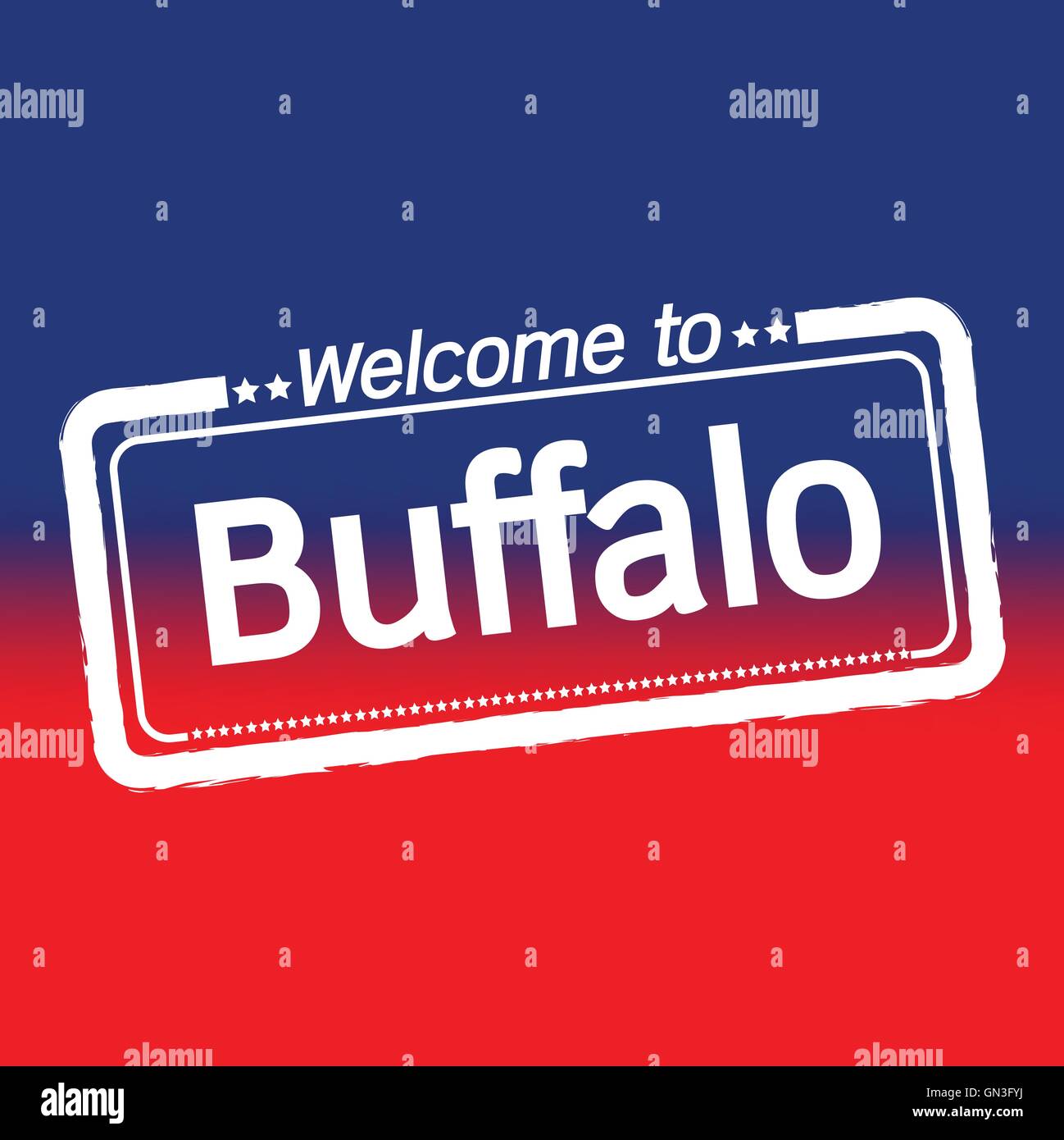 Welcome to Buffalo City illustration design Stock Vector Image & Art ...