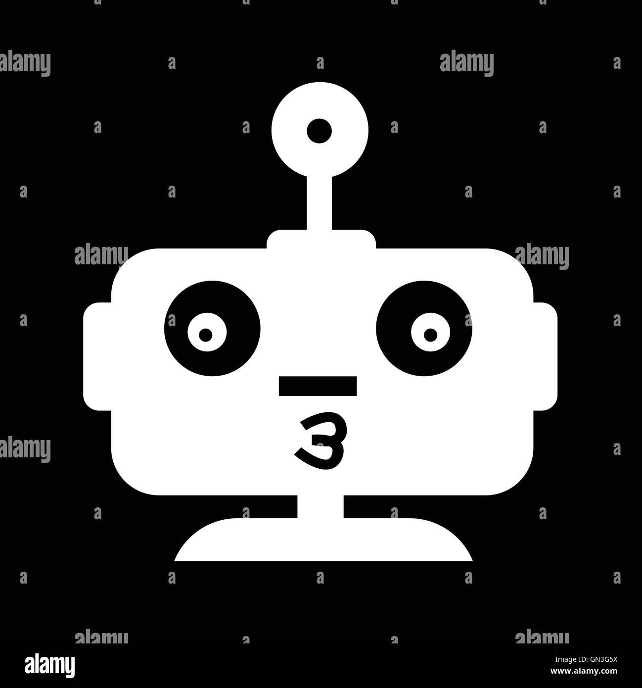 Robot emotion icon illustration design Stock Vector Image & Art - Alamy