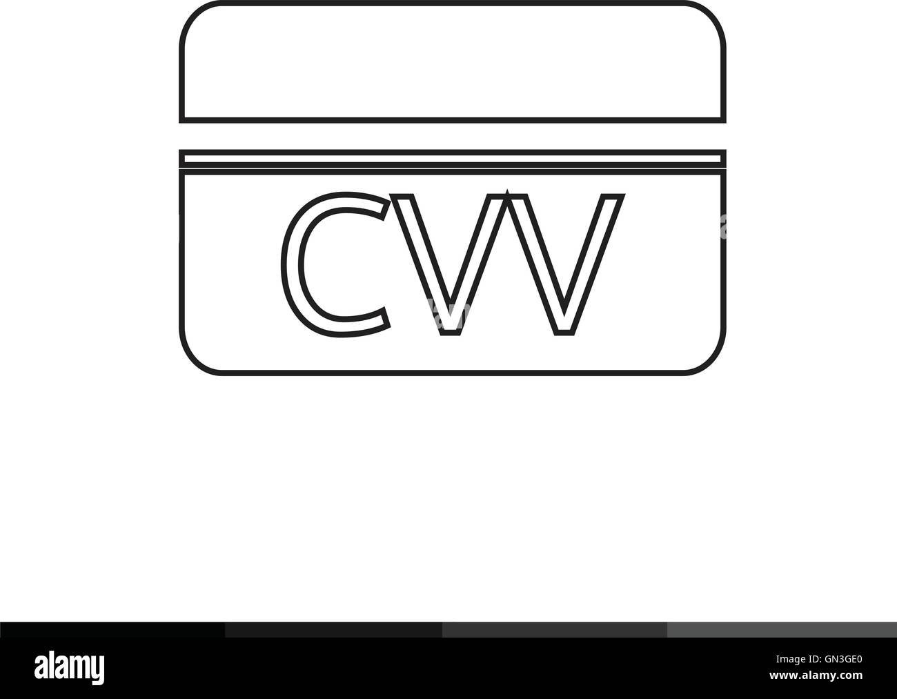 Card Verification Value CVV icon illustration design Stock Vector Image ...