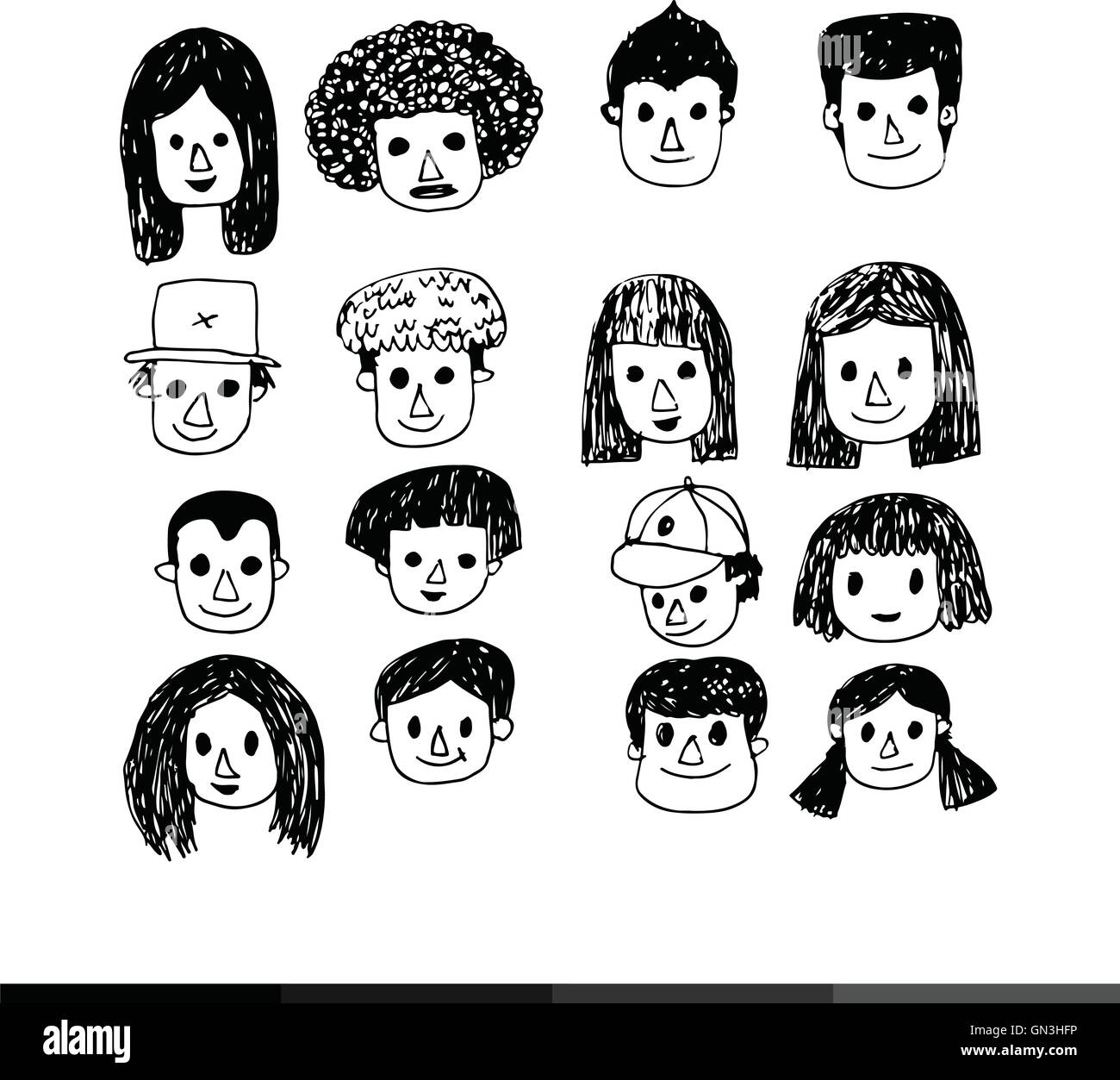 People face cartoon icon Illustration design Stock Vector Image & Art ...