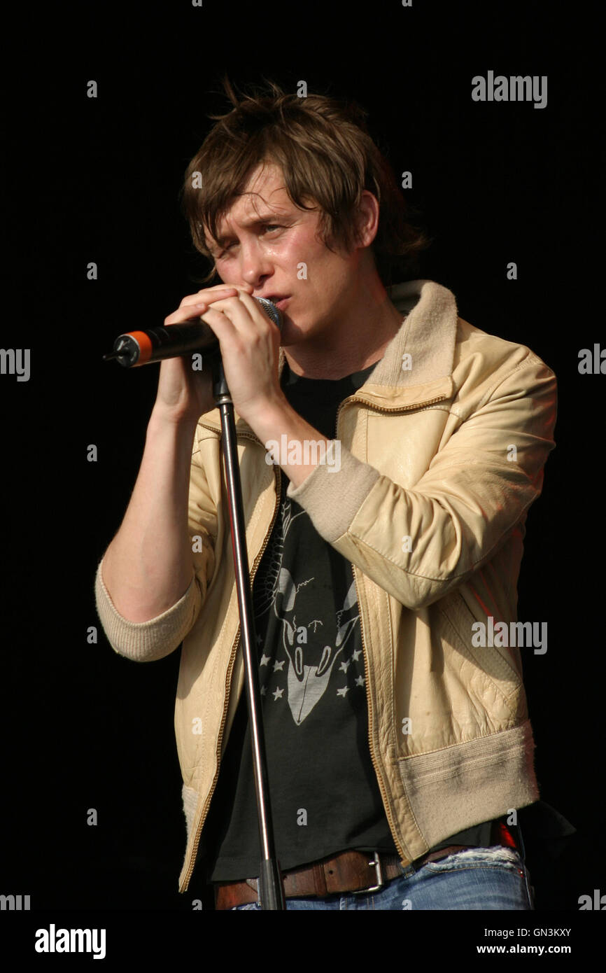 Member of British pop and boy band Take That, singer song writer Mark ...