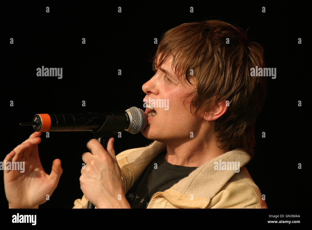 Member of British pop and boy band Take That, singer song writer Mark ...