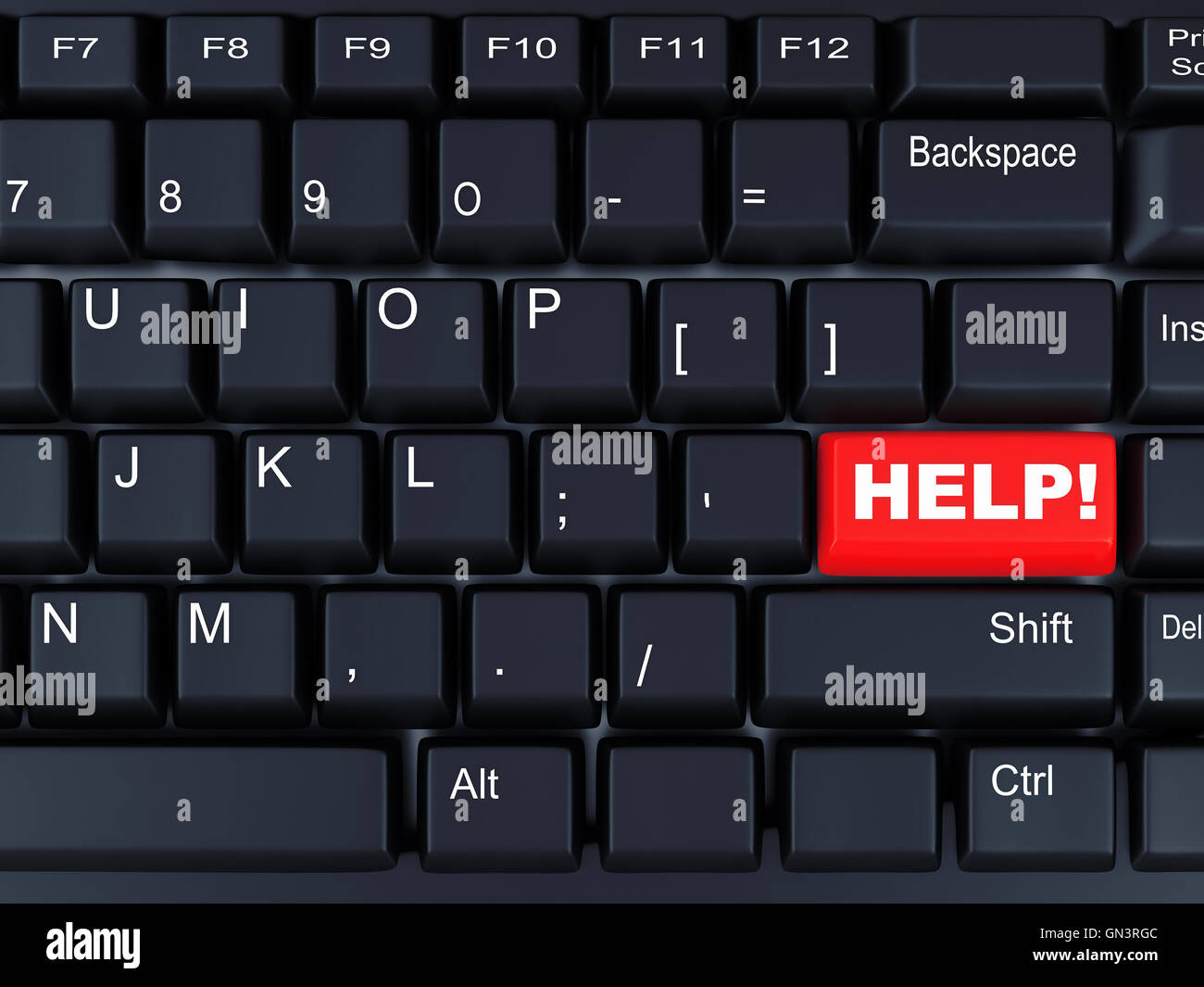 black computer keyboard Stock Photo - Alamy