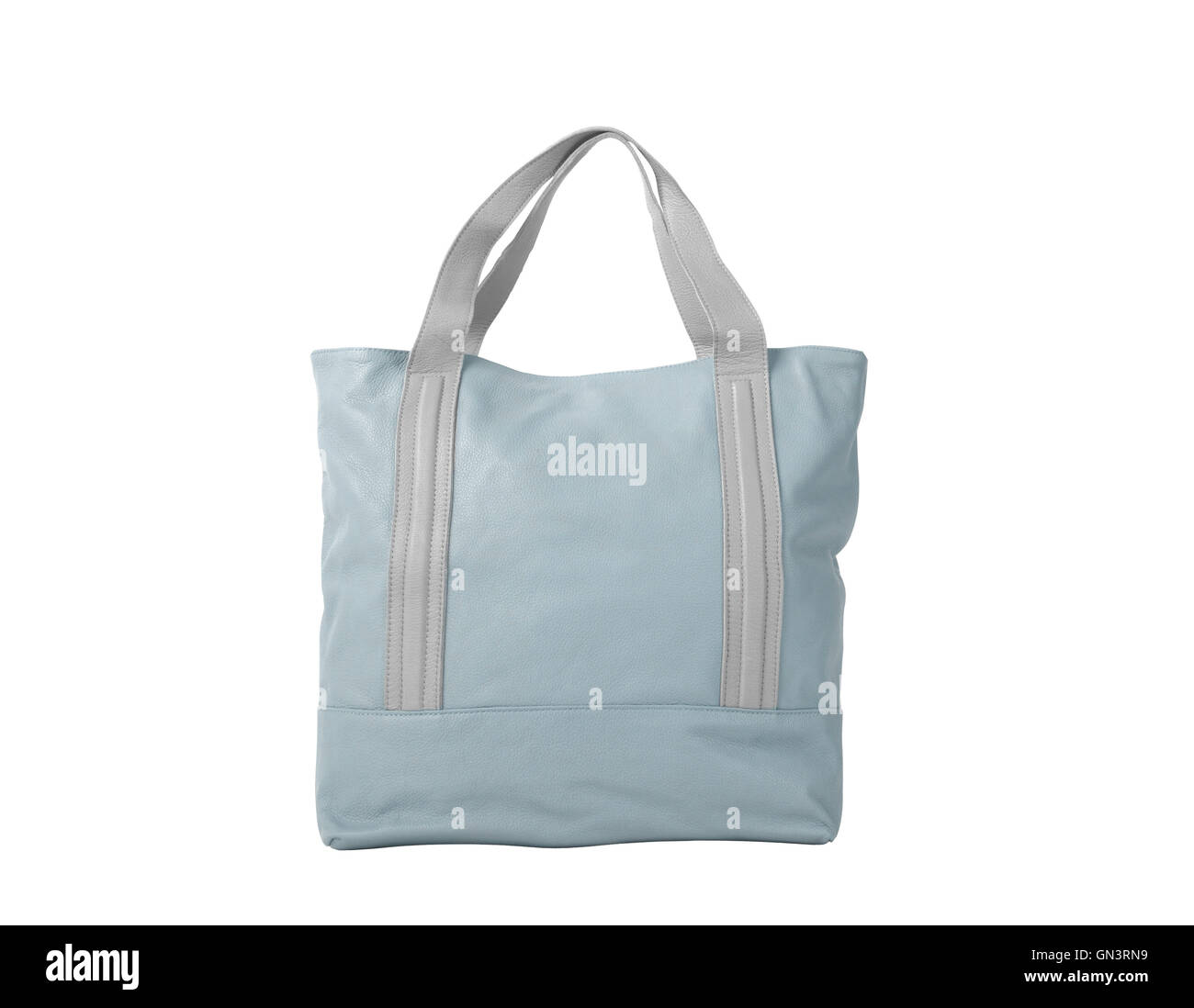 blue bag on a white background Stock Photo - Alamy