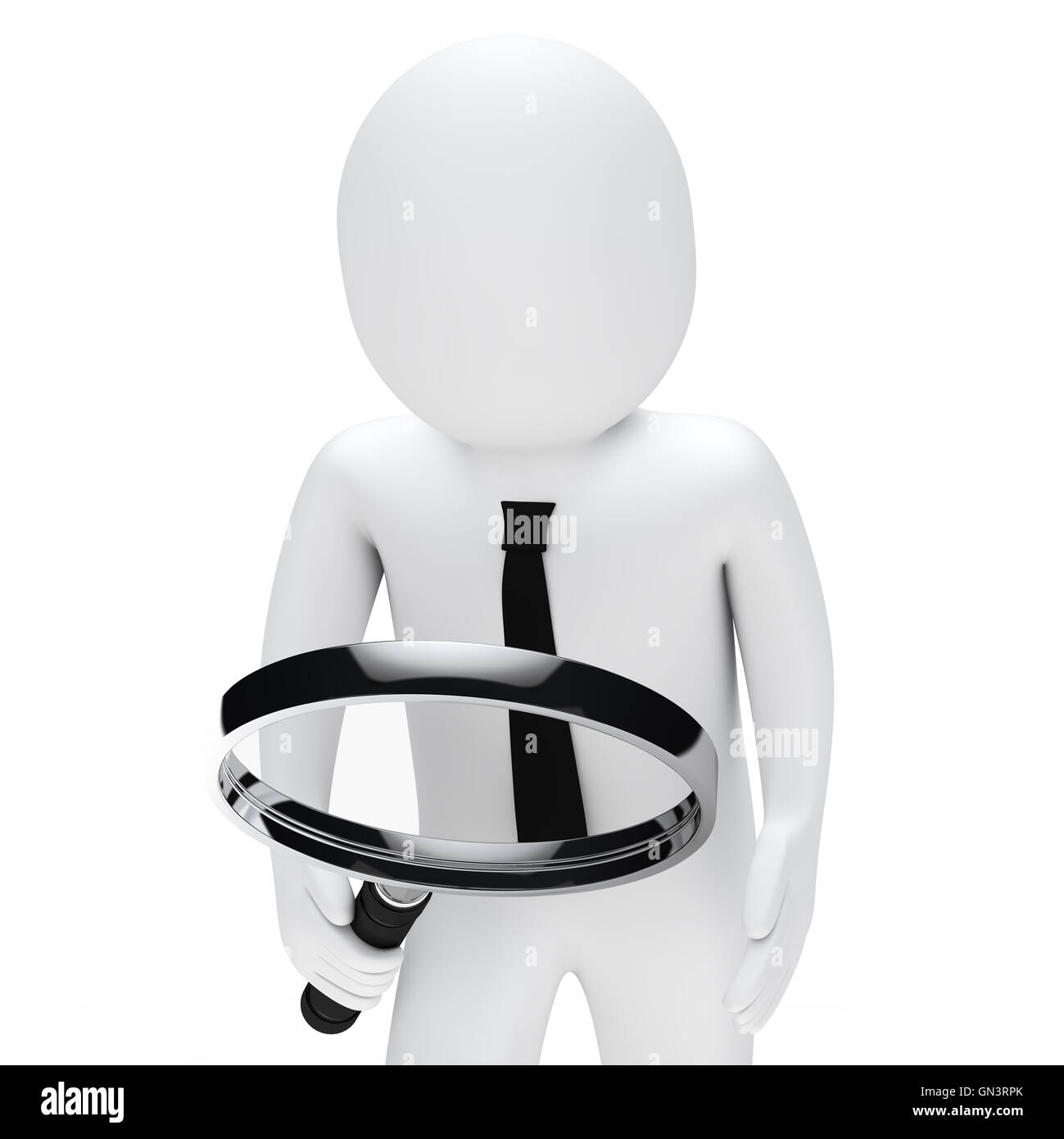 3d human magnifying glass hi-res stock photography and images - Alamy