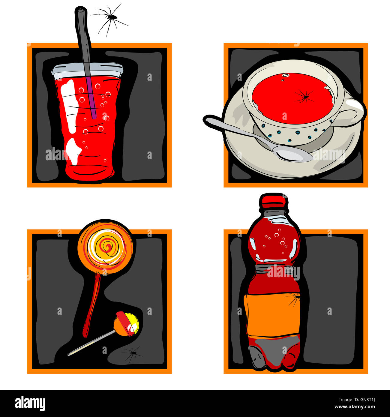 Halloween restaurant decoration Cut Out Stock Images & Pictures - Alamy