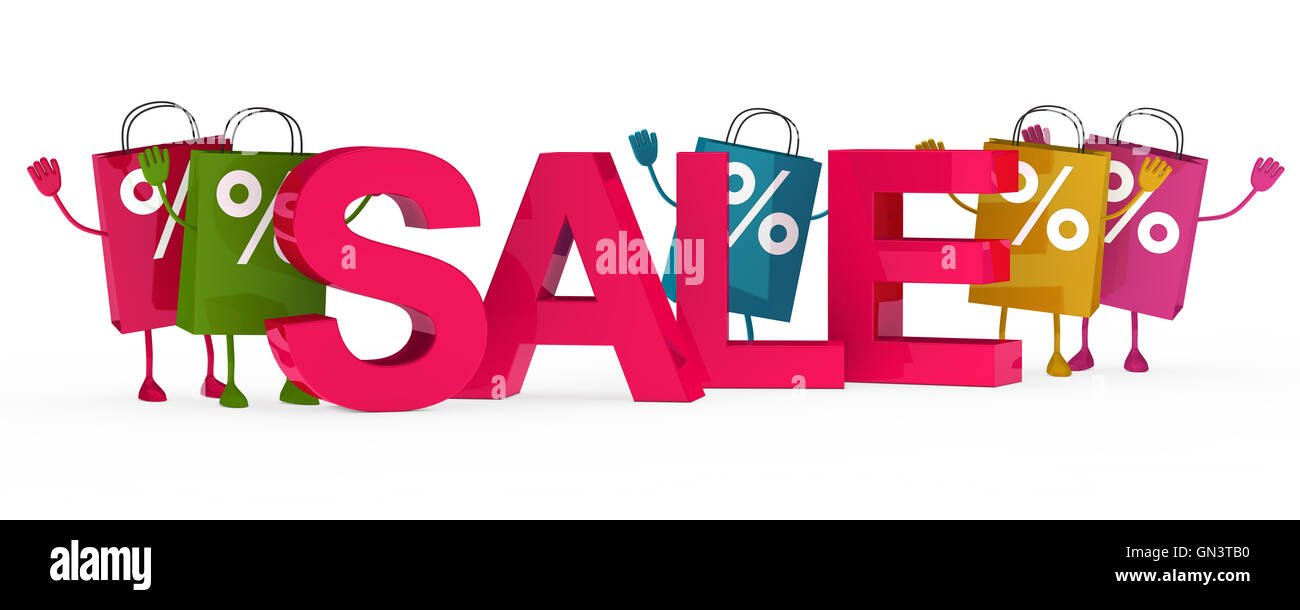 colorful sale bags wave Stock Photo - Alamy