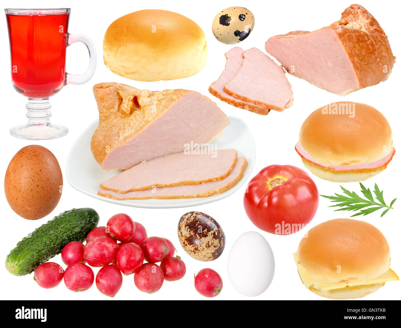 Set of food ingredients Stock Photo - Alamy