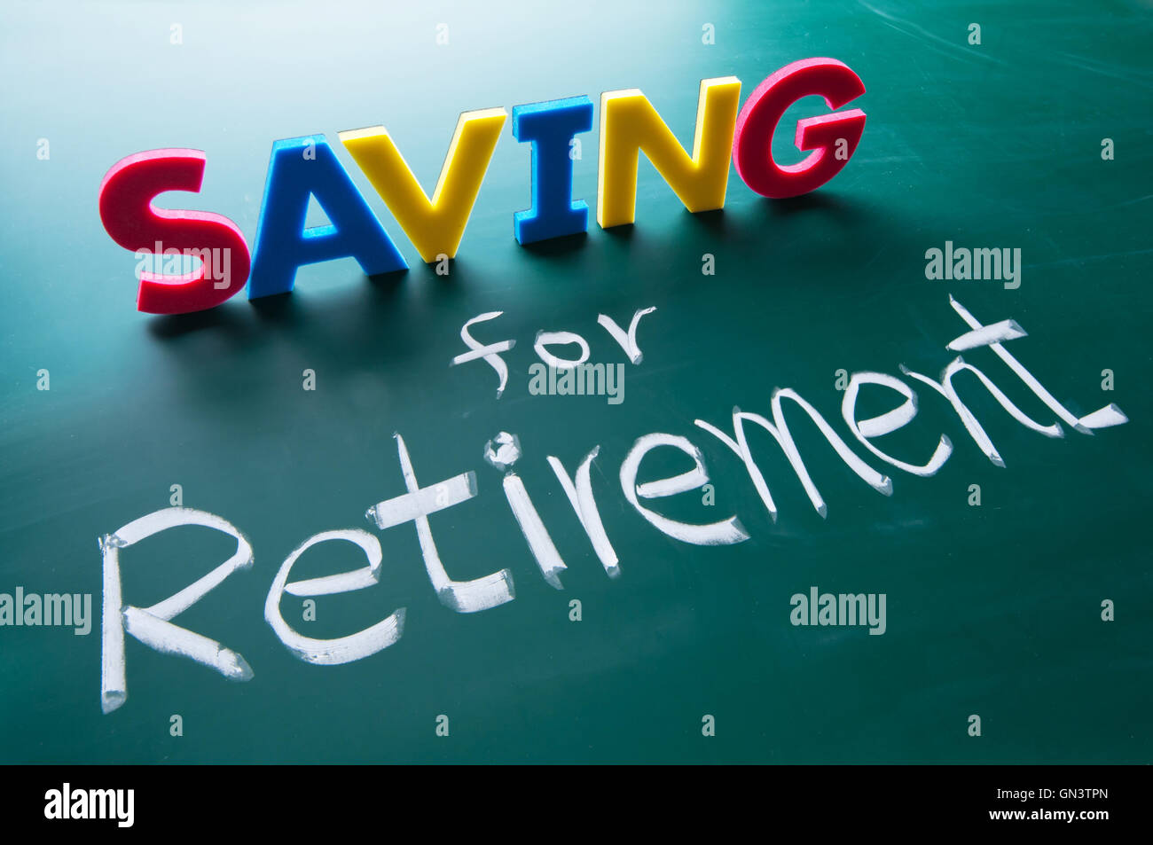 Saving for retirement concept Stock Photo - Alamy