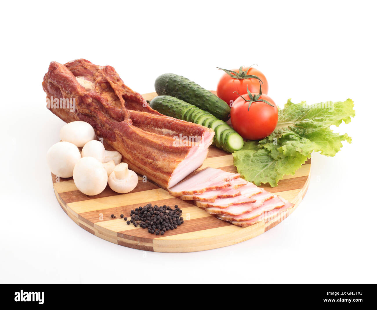 salam with spice`s on board Stock Photo - Alamy