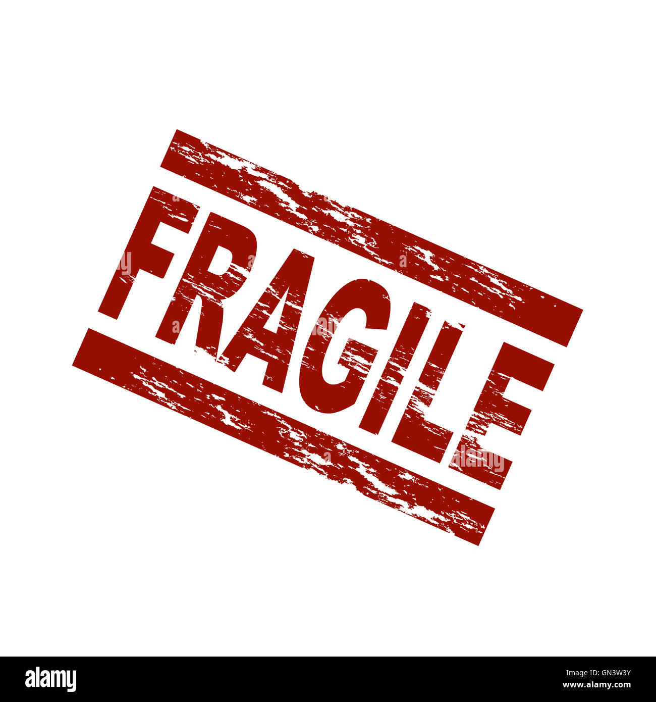 Stamp - Fragile Stock Photo - Alamy