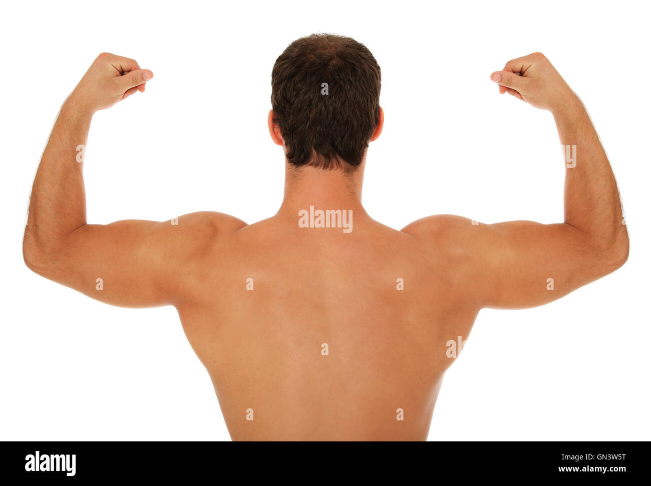 Muscled back of a male person Stock Photo - Alamy