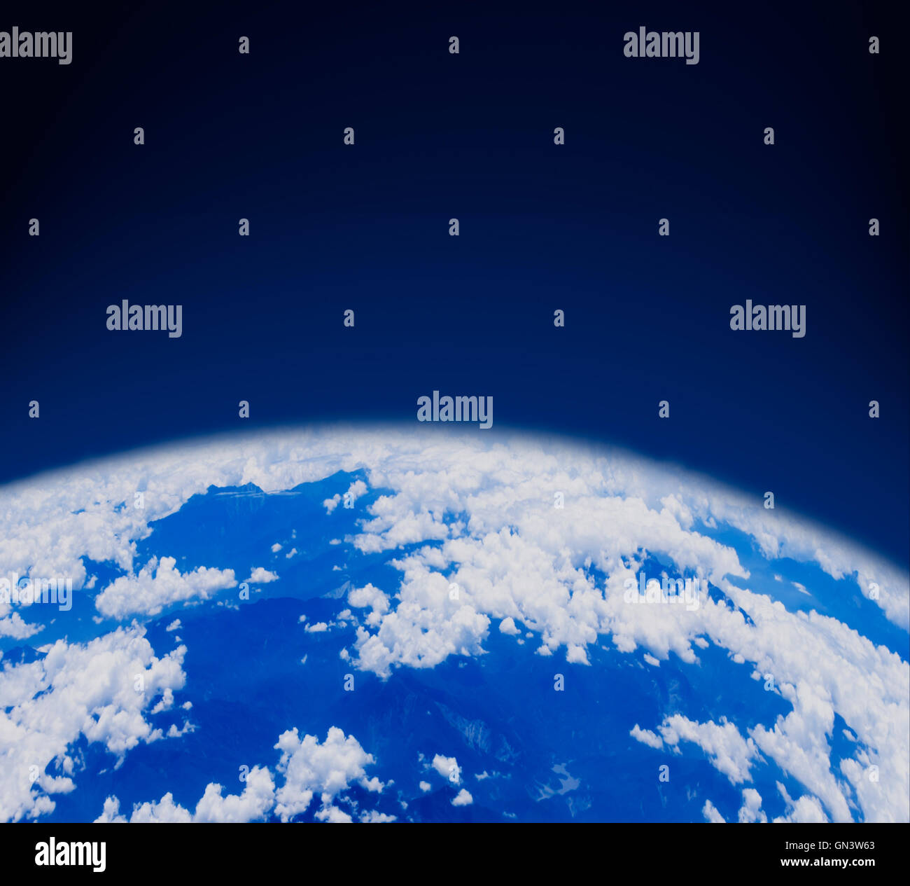 blue earth in space Stock Photo - Alamy