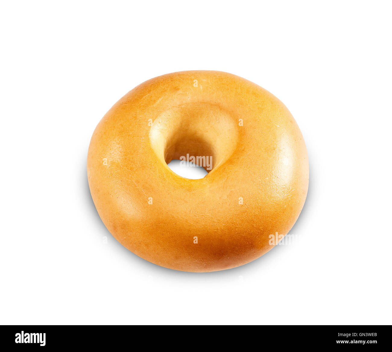 Fresh Bagel Isolated on a White Background Stock Photo - Alamy