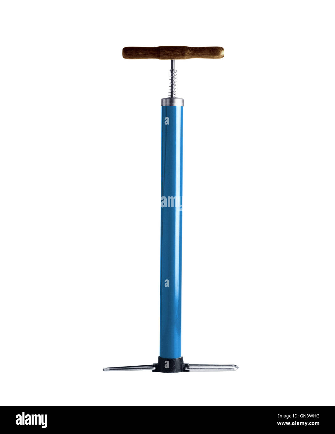 Bicycle air pump isolated on a white background Stock Photo - Alamy