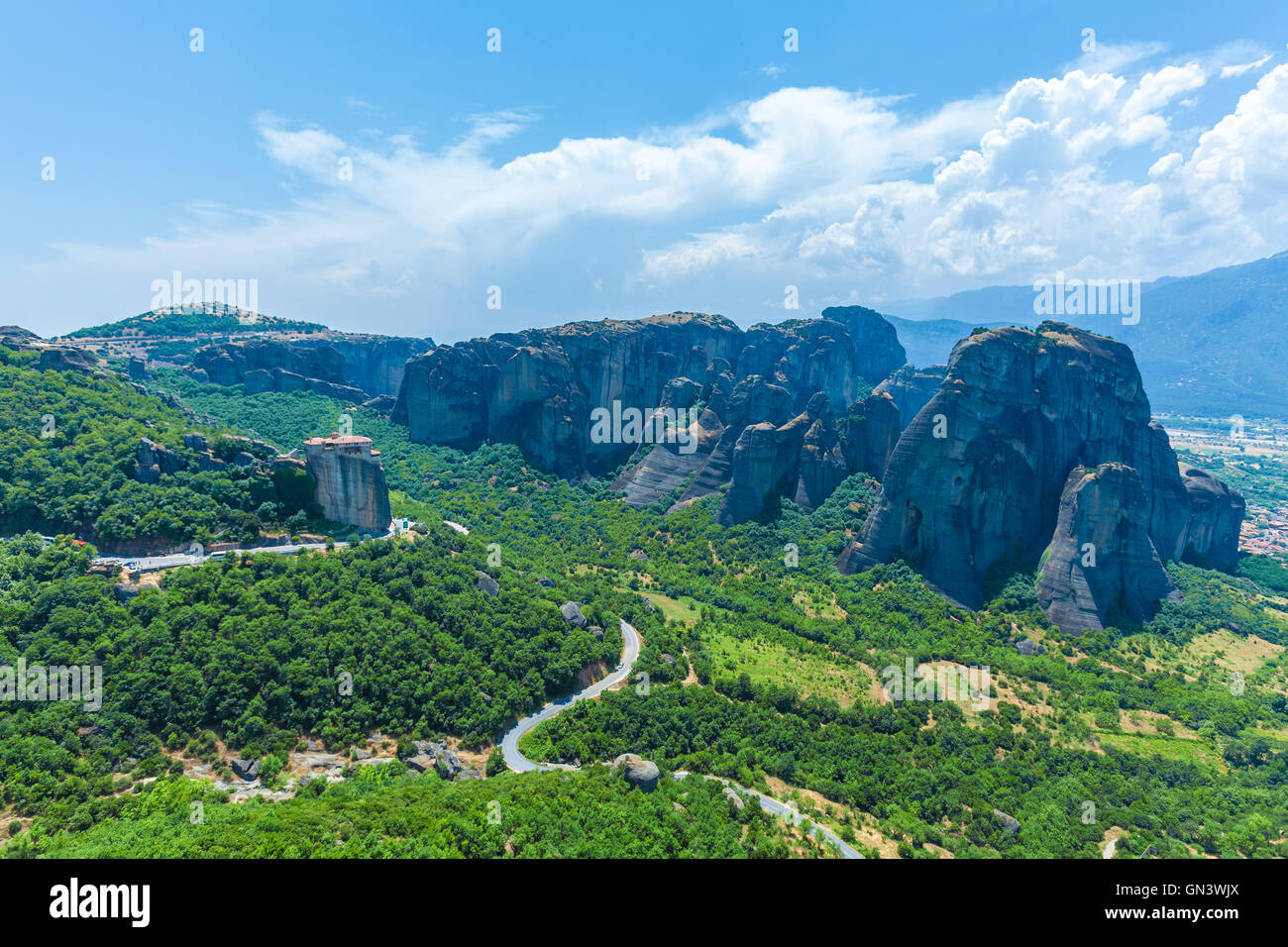 Roussanou monastery, Meteora, Thessaly, Greece Stock Photo - Alamy