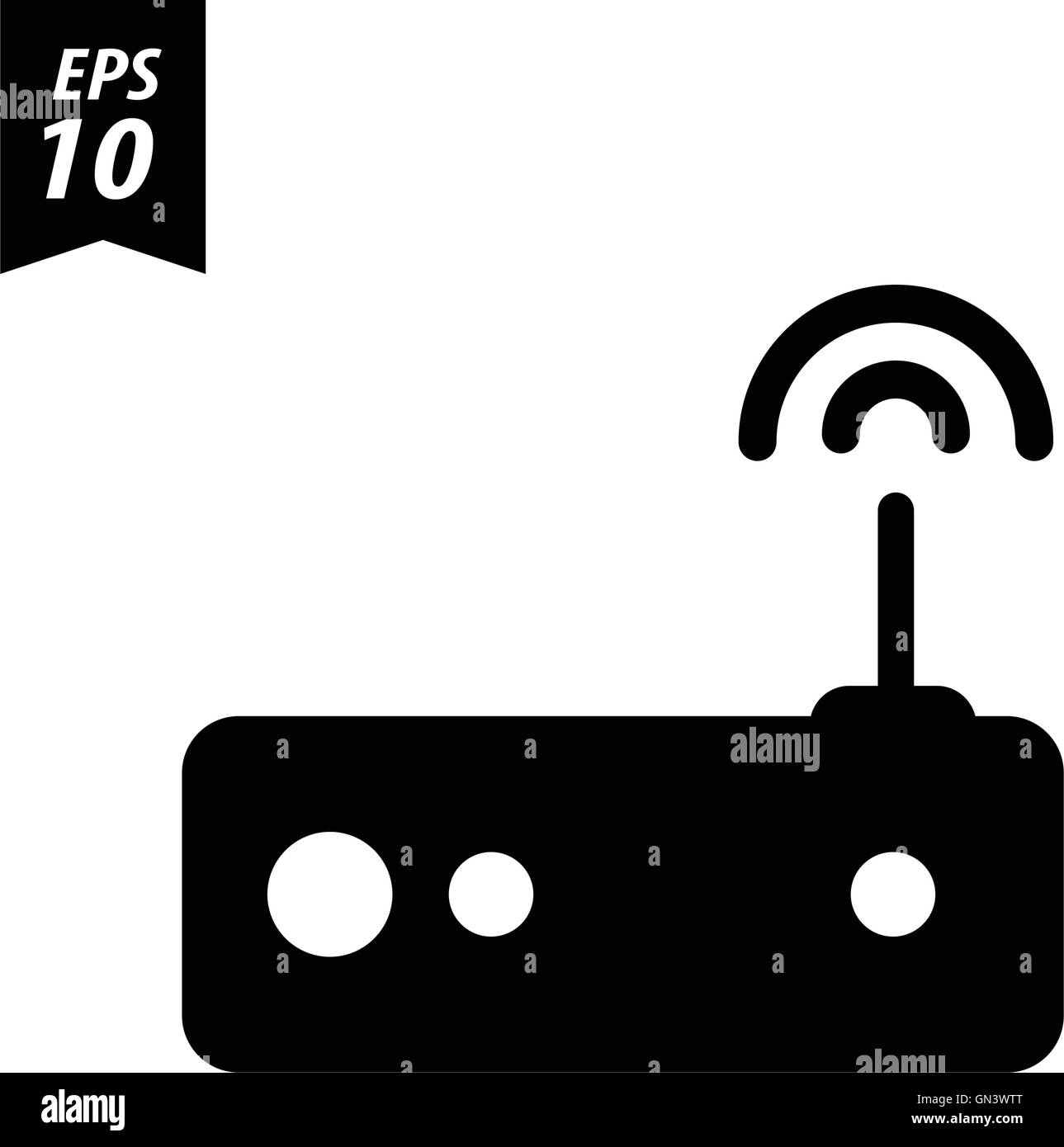 wifi icon on white background Stock Vector Image & Art - Alamy