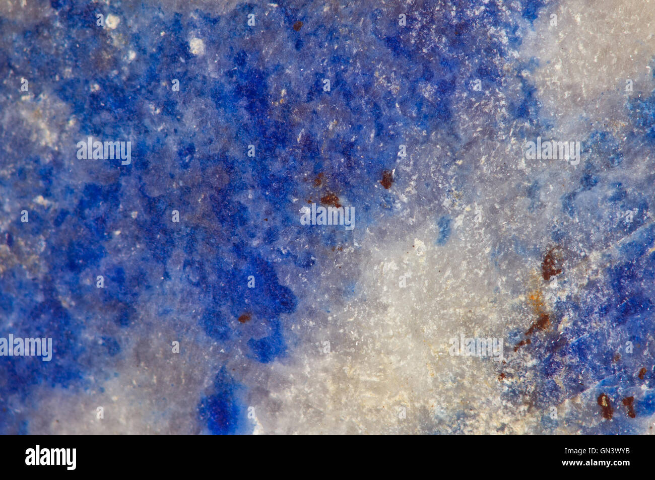 Stone structure. Lazurite mineral. Macro. Beautiful fantastic ...