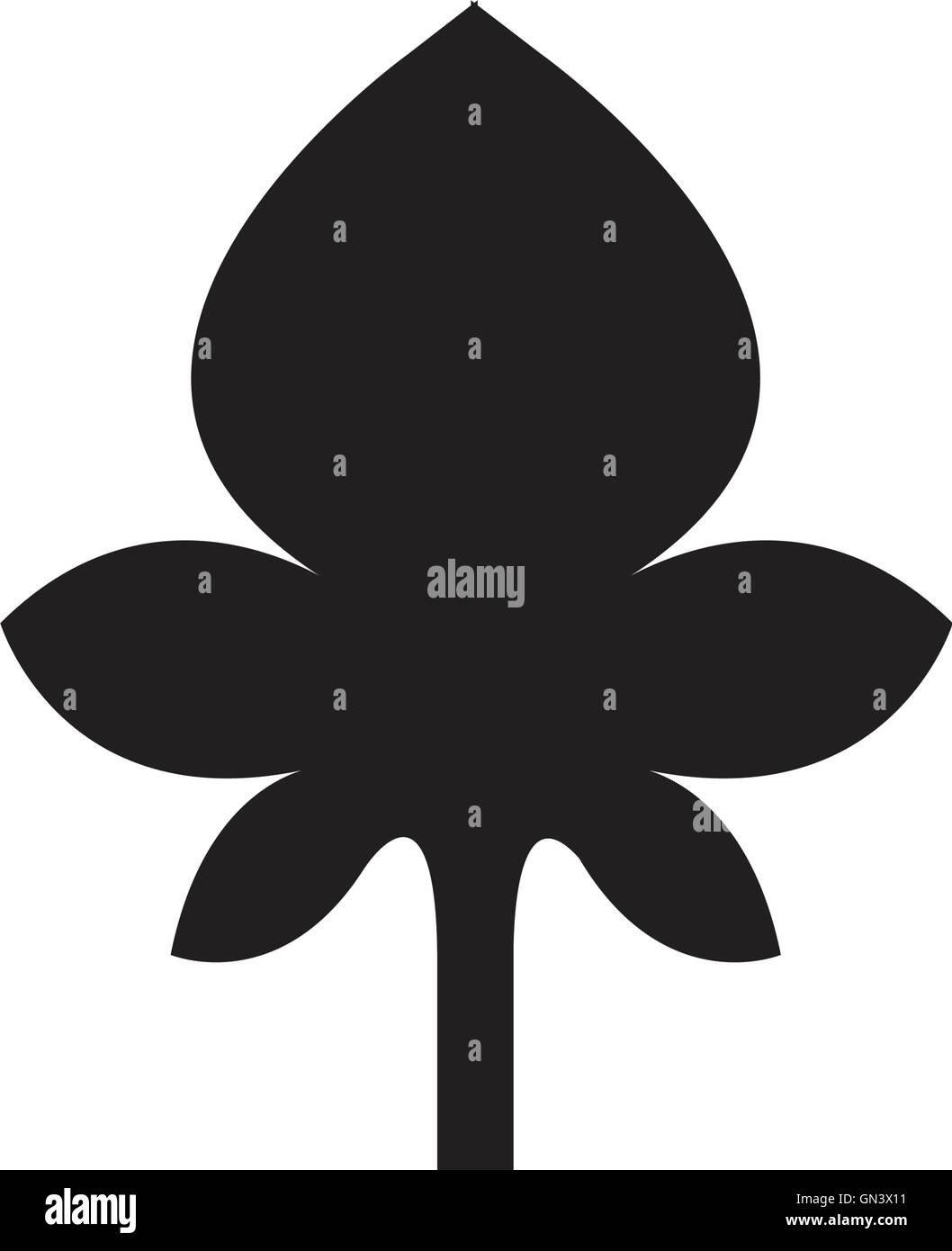 Isolated leaf Stock Vector Images - Alamy