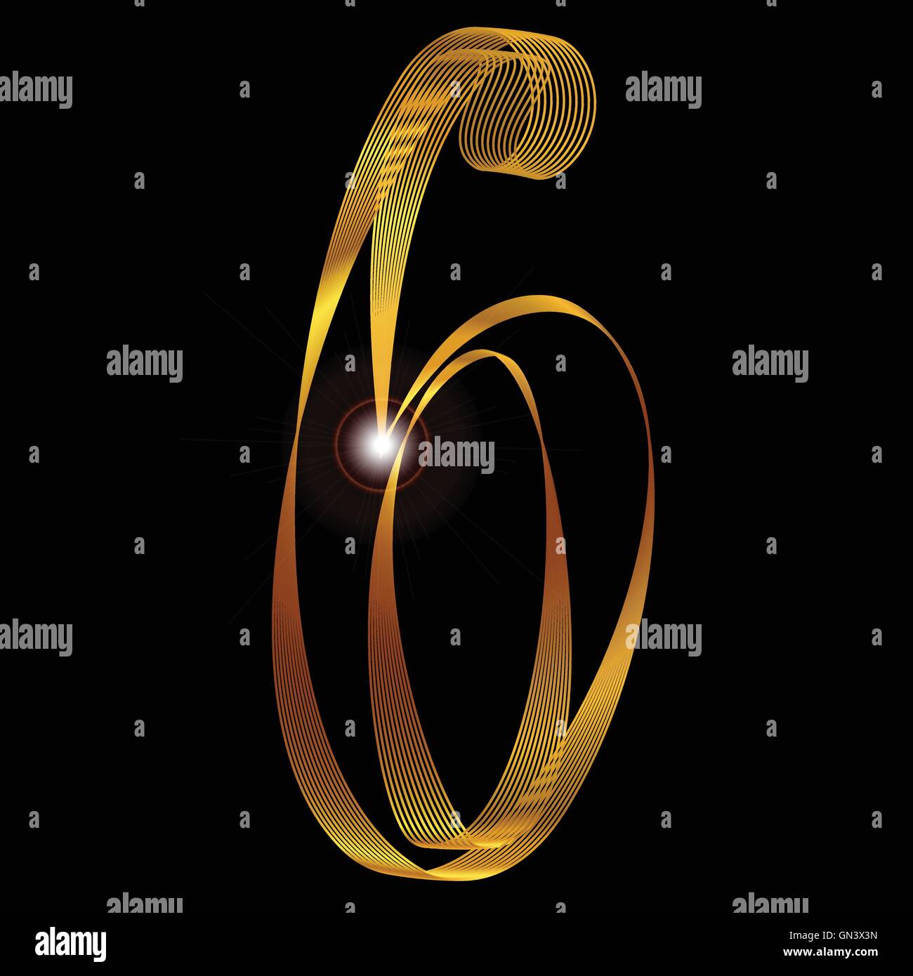 The Number Six Stock Vector Image & Art - Alamy