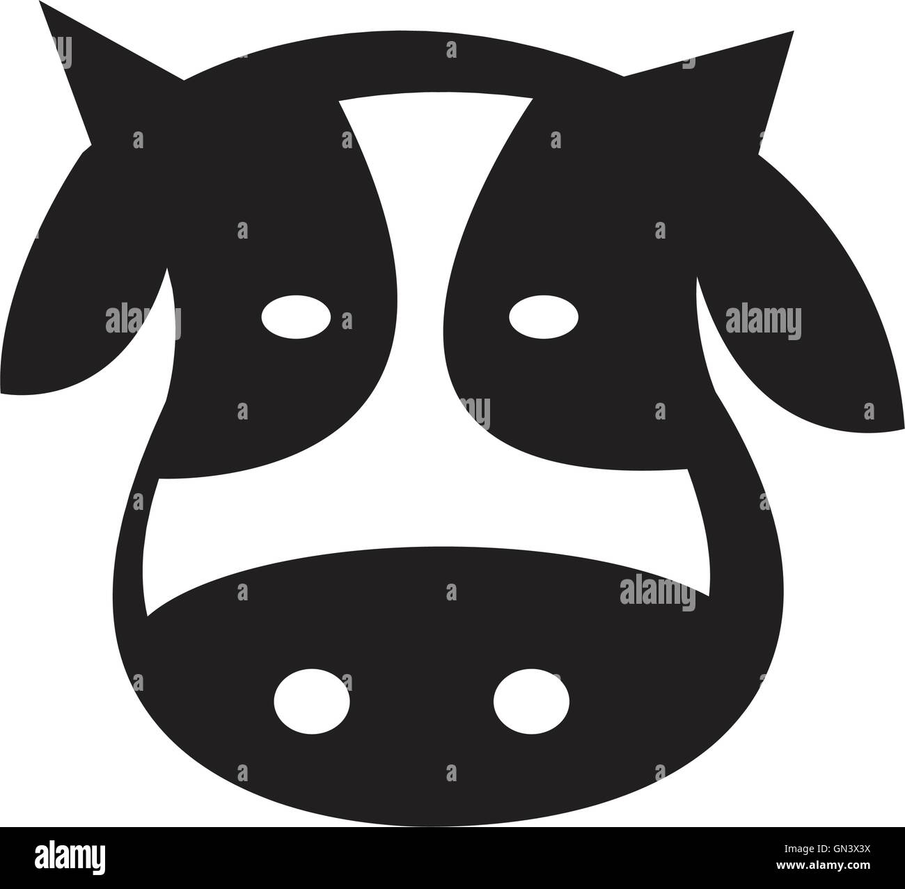 cows head design Stock Vector Image & Art - Alamy