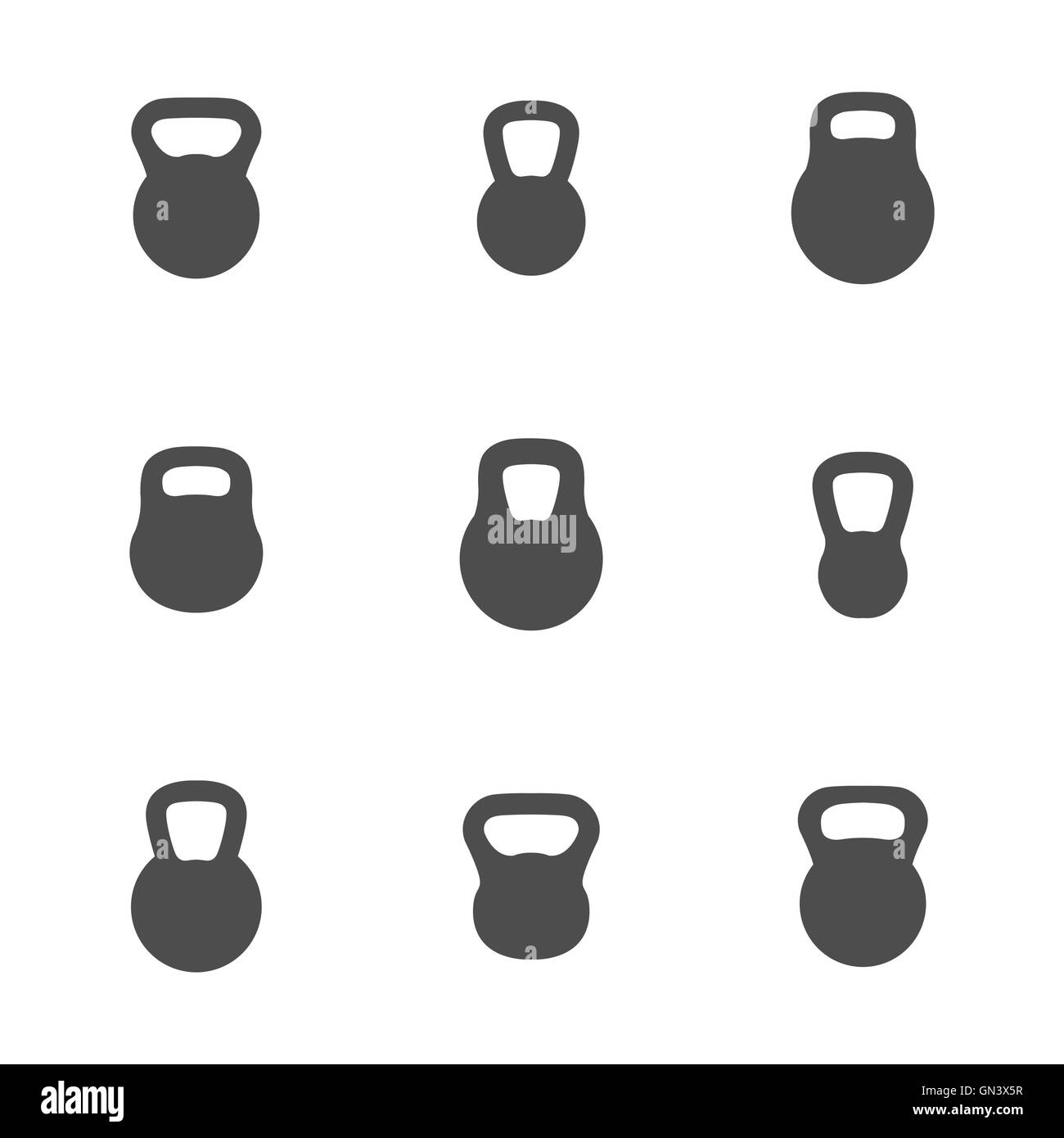 Kettlebell Silhouette Clipart