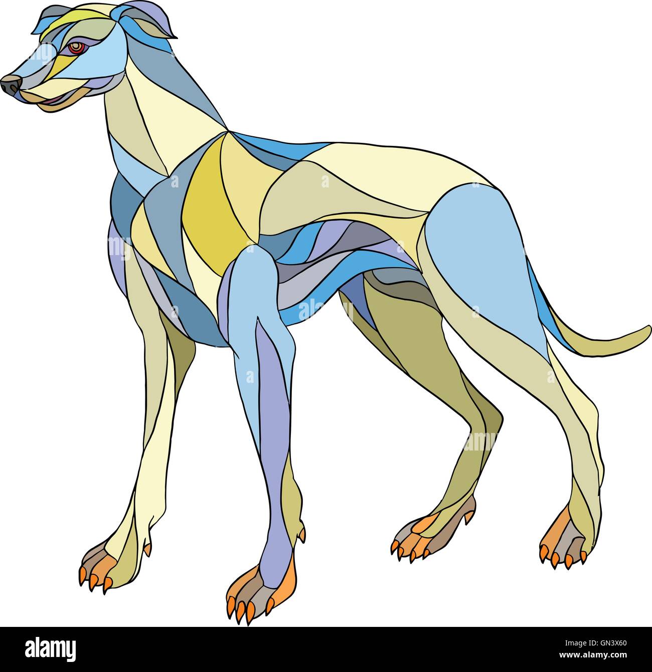 Dog side Stock Vector Images - Alamy