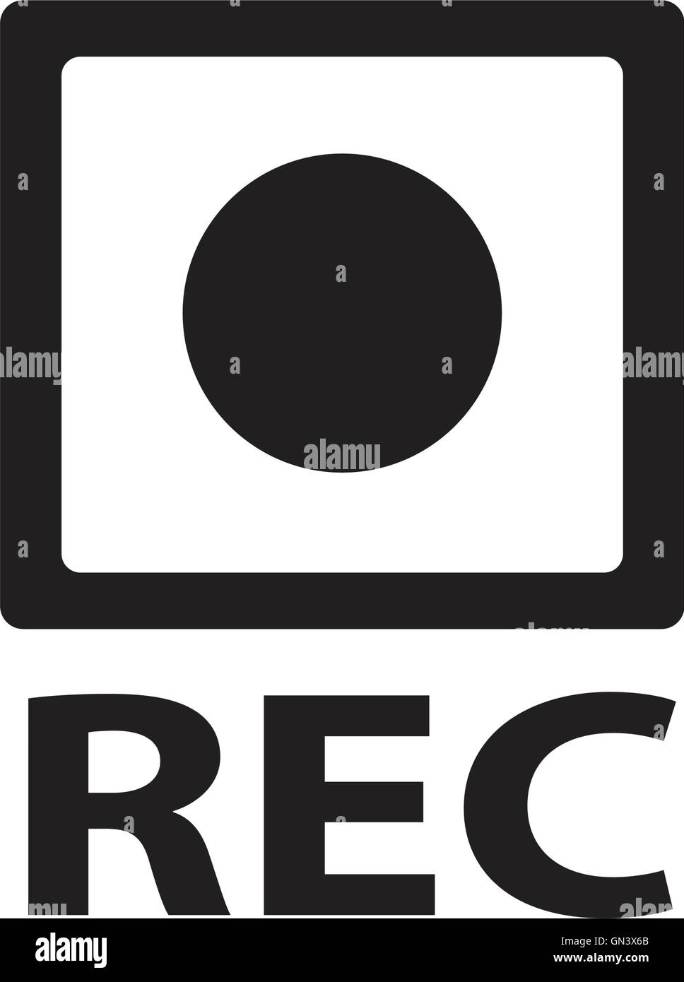 Record button icon hi-res stock photography and images - Alamy