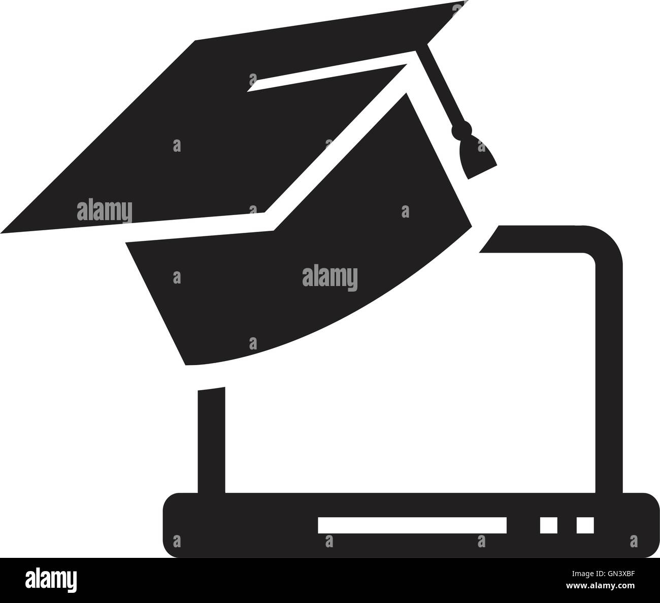 Graduation hat icon hi-res stock photography and images - Alamy