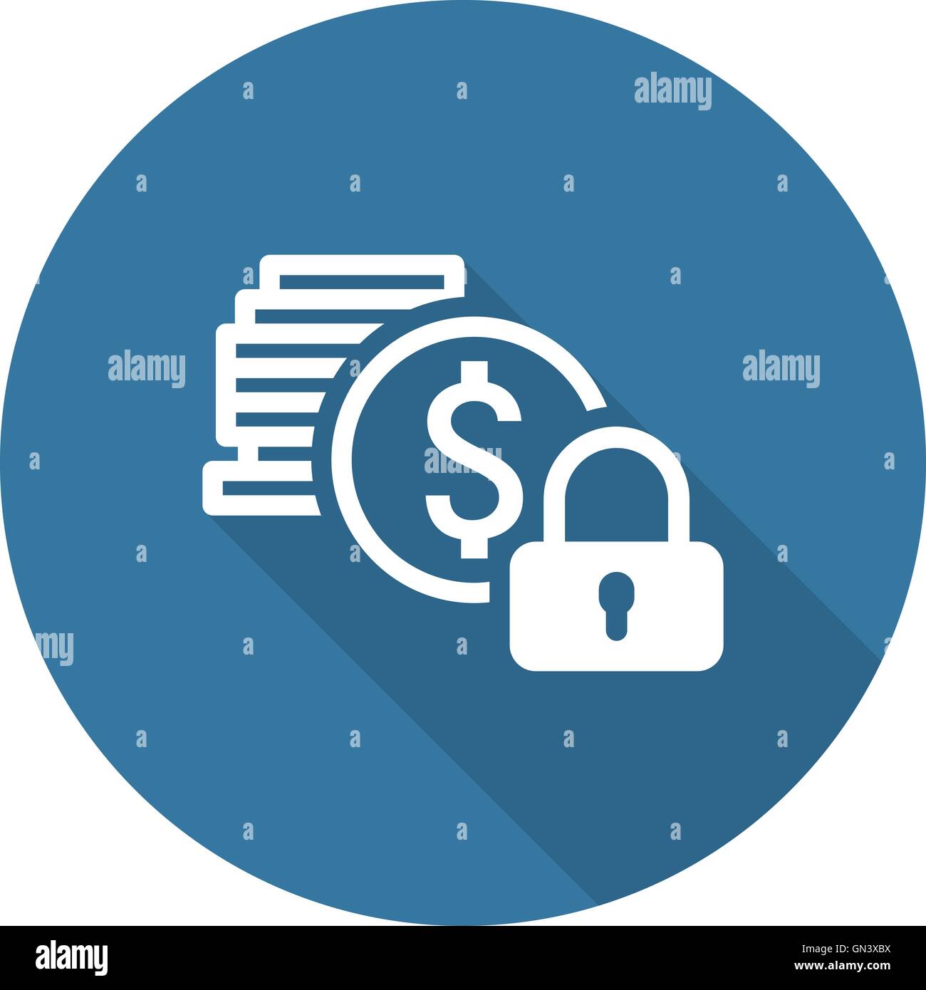 Secured Loan Icon. Flat Design Stock Vector Image & Art - Alamy