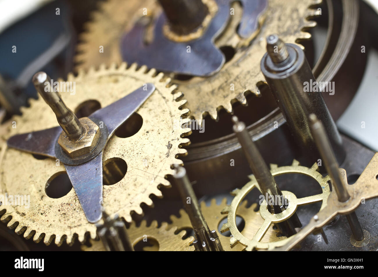 Metal Cogwheels Inside Old Clockwork to success concept for your ...