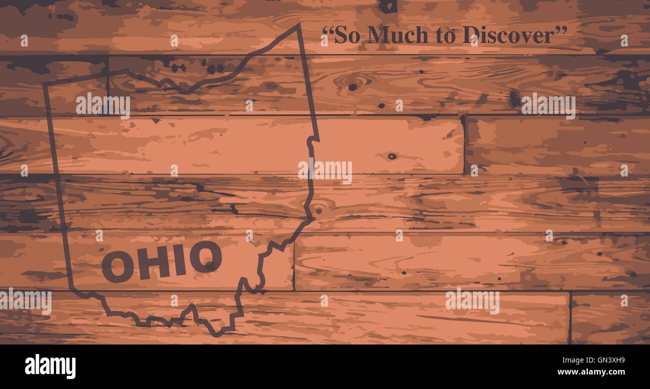 Ohio state map hi-res stock photography and images - Alamy