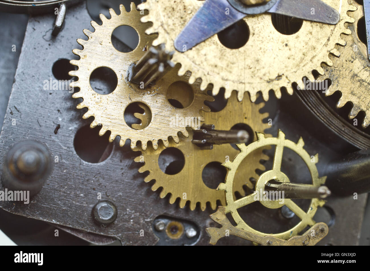 Metal Cogwheels Inside Old Clockwork to success concept for your ...