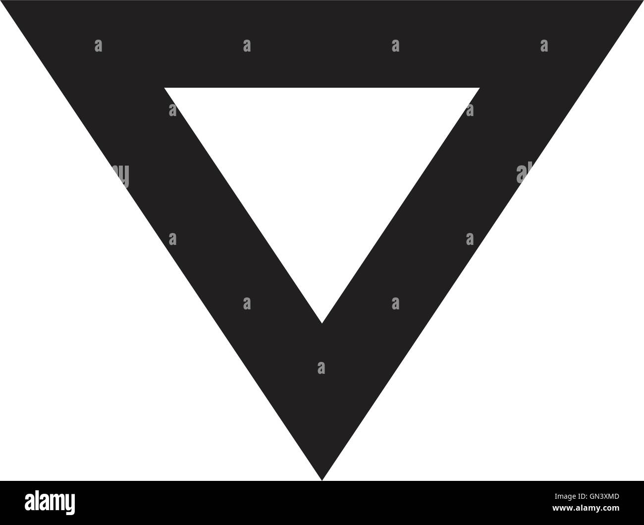 Down arrow shape hi-res stock photography and images - Alamy