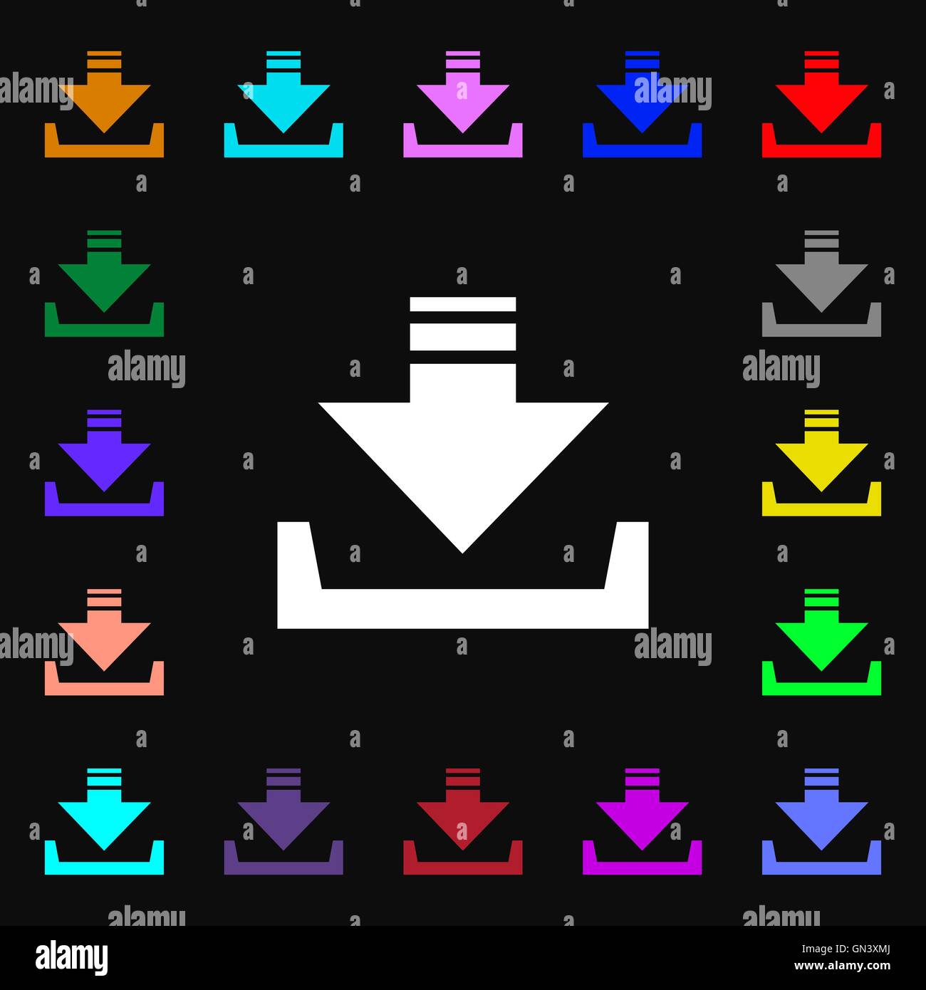 Restore icon sign. Lots of colorful symbols for your design. Vector ...