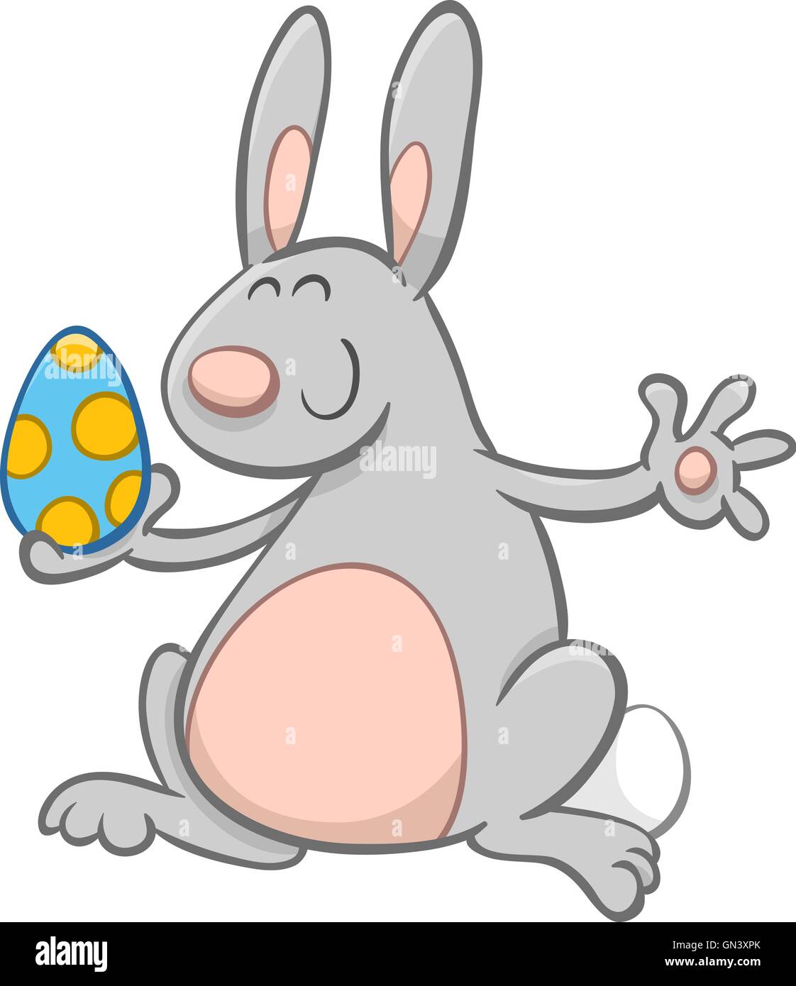 easter bunny cartoon character Stock Vector Image & Art - Alamy