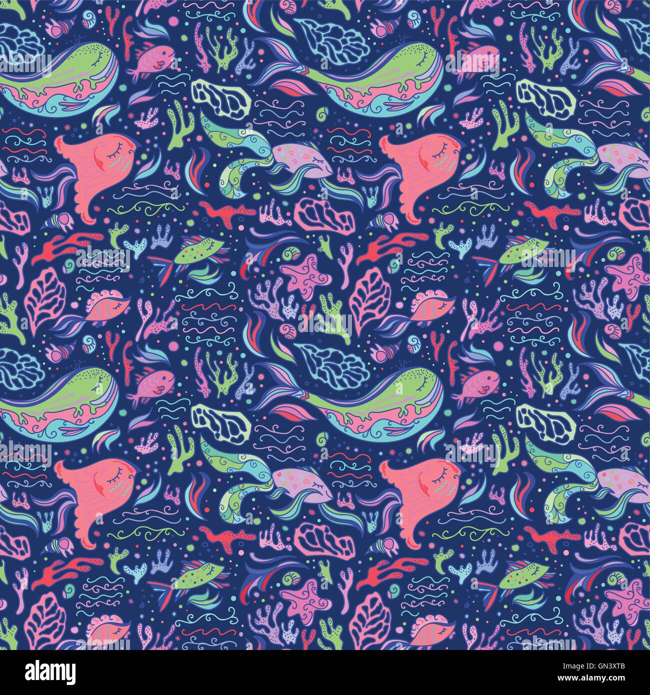 Blue shell pattern hi-res stock photography and images - Alamy