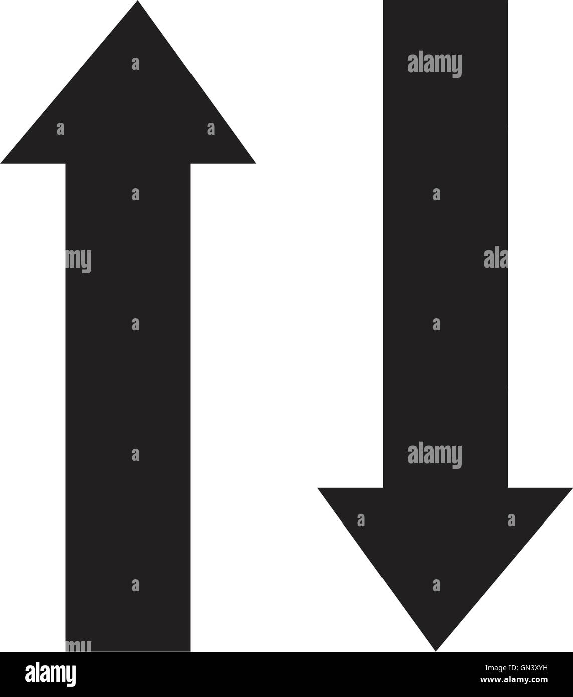 Up and down arrows Stock Vector Image & Art - Alamy
