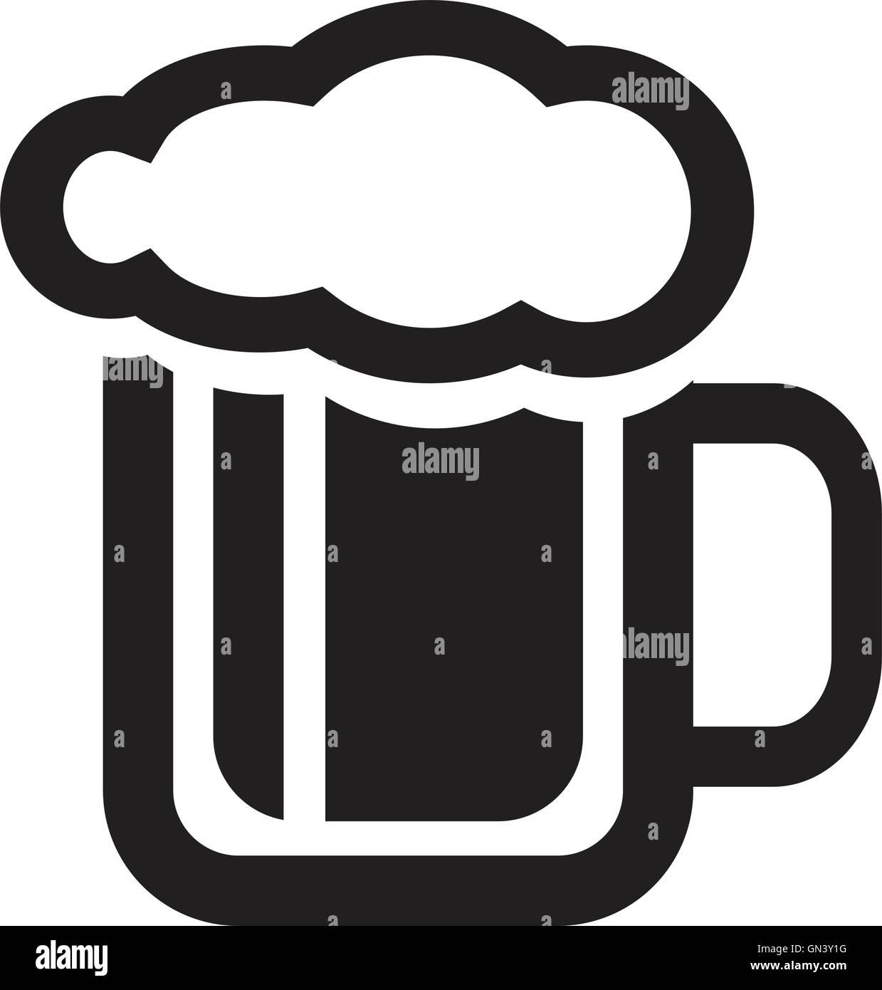 Glass black beer Stock Vector Images - Alamy