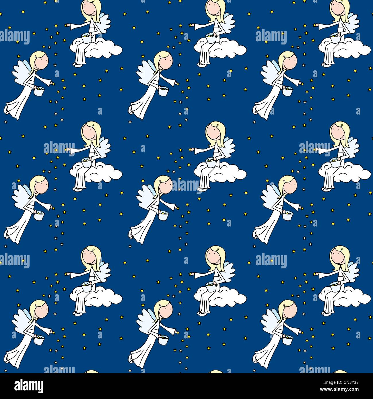 Smiling angels Stock Vector Images - Alamy