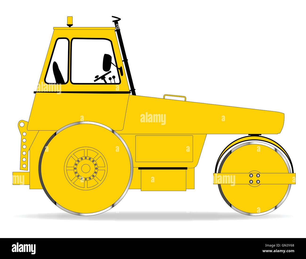 Modern Road Roller Stock Vector Image & Art - Alamy